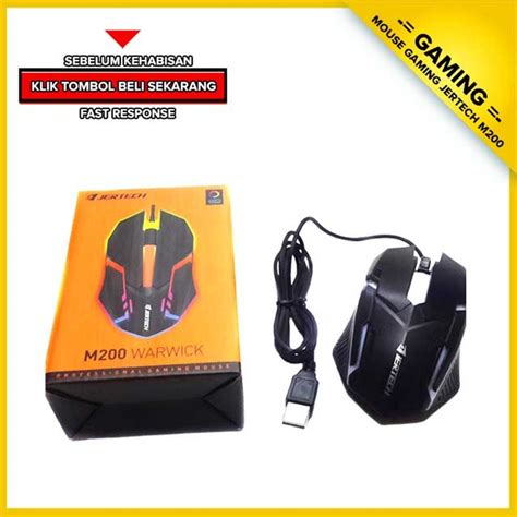 Jual Mouse Usb Gaming Jertech M200 Warwick Wired Optical Jertech M 200 Shopee Indonesia