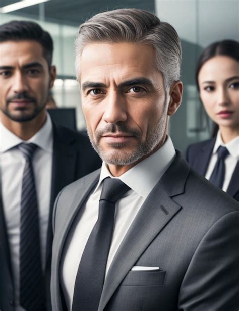 Premium Ai Image Businessman Leader In Modern Office With Business