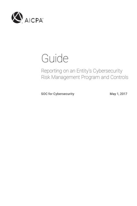 Cybersecurity Risk Management Reporting Soc Compliance Guide Easy Learning