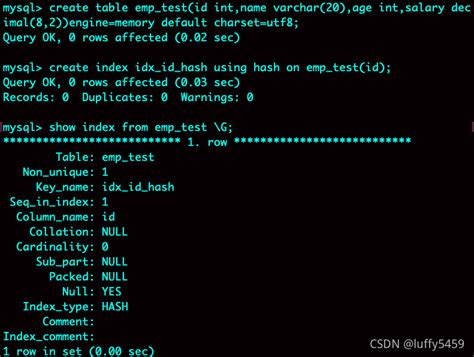 Mysql创建hash索引 Csdn博客
