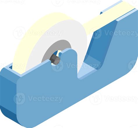 Scotch Tape Isometric Flat Color 19013592 Png