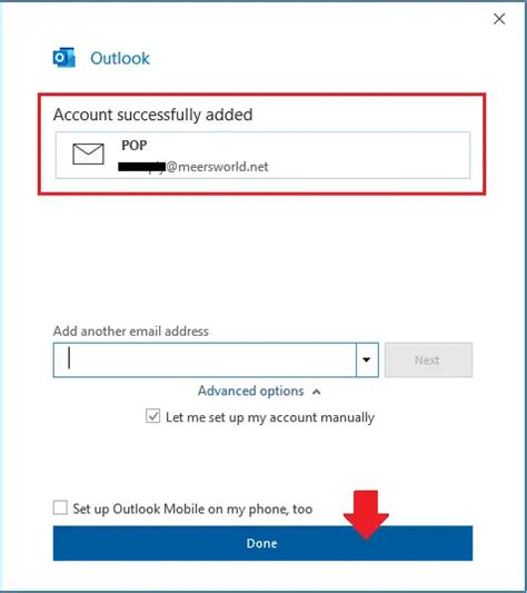 how to setup custom domain email in outlook 2021 365 2019