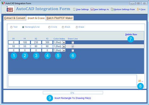 Insert Rectangle Line Layer
