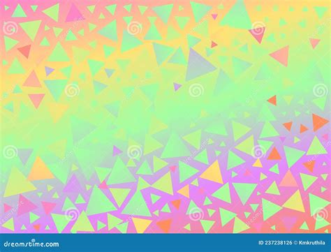Pastel Rainbow Gradient Triangular Pattern Background Graphic Beautiful Elegant Illustration