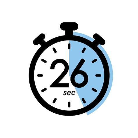 Premium Vector Twenty Six Seconds Stopwatch Icon Timer Symbol 26 Sec Premium Vector Twenty Six Seconds Stopwatch Icon Timer Symbol 26 Sec