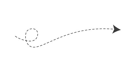 Premium Vector Dashed Line Arrow