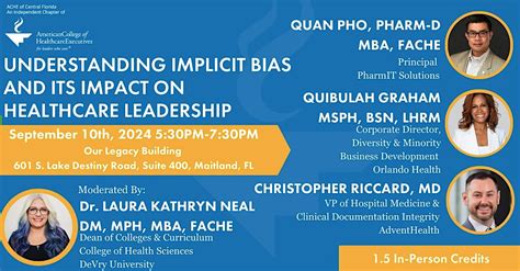 Understanding Implicit Bias And Its Impact On Healthcare Leadership 601 S Lake Destiny Dr
