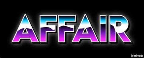 Affair Text Effect And Logo Design Word