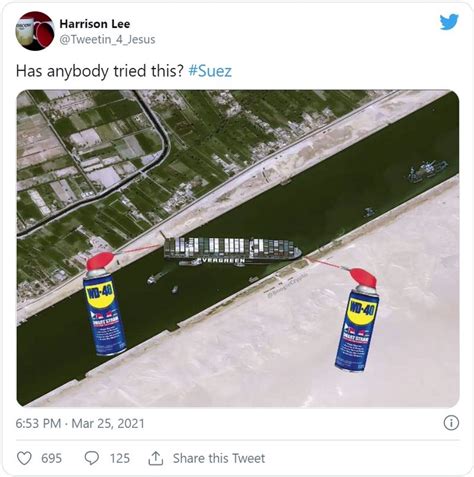 33 Funny Suez Canal Memes With A Cargo Ship Named Evergreen