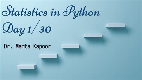 Statistics In Python Code Day 1 30