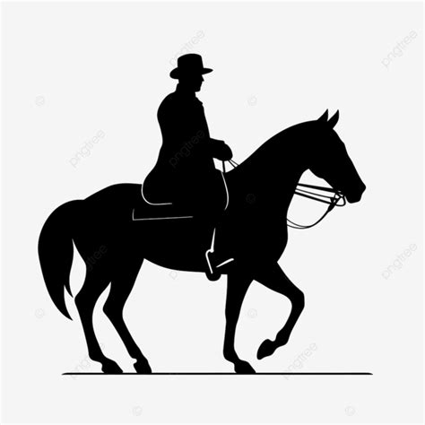 Jinete Silueta Negra Png Caballo Rápido Jinete Png Imagen Para