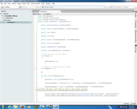 Invertory Script Unity Engine Unity Discussions