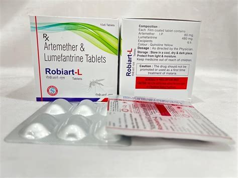Artemether Lumefantrine Tablet 10 6 Alu Alu Treatment Antimalarial