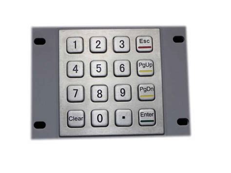 IP Metal Keyboard Waterproof Stainless Steel Keyboard Numeric Keypad With Keys Cellphone