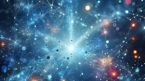 Abstract Network Connections With Blue Toned Dots And Lines Creativity Stock Illustration