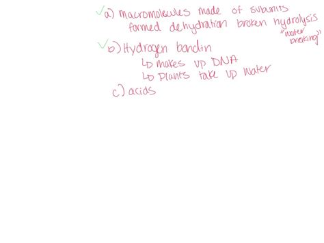 Solved Which Of The Following Is Are Correct A Macromolecules Are
