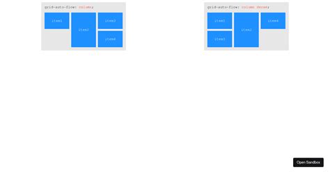 Grid Auto Flow Codesandbox