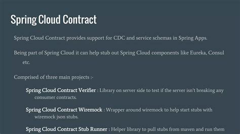 Consumer Driven Contracts For Microservices Ppt