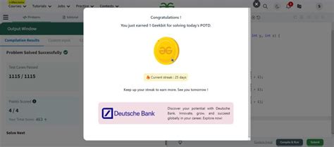 Streak Potd Coding Geekstreak 30dayschallenge Geeksforgeeks Learningjourney