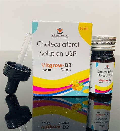Clear Cholecalciferol Vitamin D3 Drop Packaging Type Bottle 3 12 Months At ₹ 75 Bottle In Sirmaur