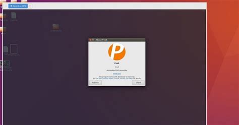 Peek un software para crear a partir de una de grabación de pantalla Linux OS net