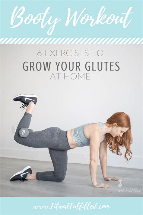 Booty Workout To Grow Your Glutes At Home Fit And Fulfilled