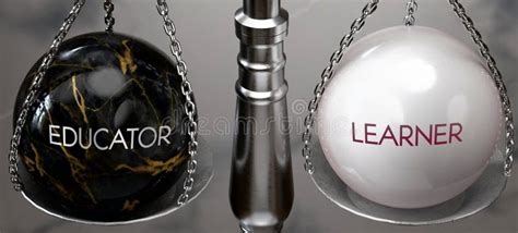 Educator Or Learner Weighing Two Choices Available Options Stock Image Image Of Educator