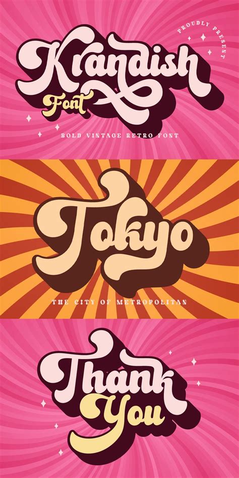 Krandish Font Script Font Vintage Font Retro Font Groovy Font Boho Font Hippie Font Layer Krandish Font Script Font Vintage Font Retro Font Groovy Font Boho Font Hippie Font Layer