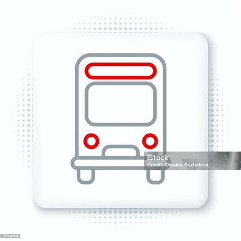 흰색 배경에 격리 된 라인 버스 아이콘 교통 개념 버스 투어 교통편 표지판 관광 또는 공공 차량 기호 다채로운 개요 개념 벡터 관광에 대한 스톡 벡터 아트 및 기타 이미지