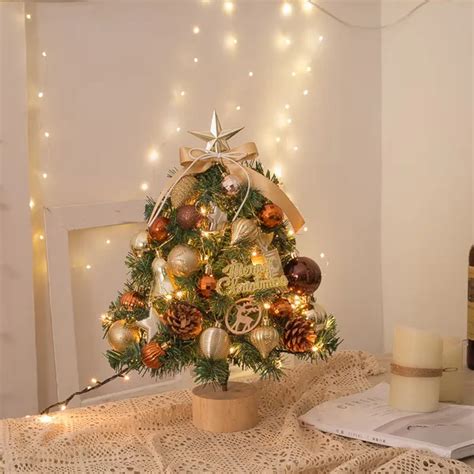 Dropship Tabletop Christmas Tree Small Mini Christmas Tree For Table Top Artificial Snow