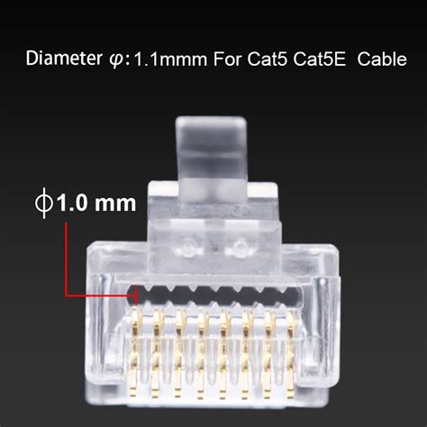 Oullx 6U RJ45 Connector Cat6 Cat6A Jack Utp Vergul Vicedeal