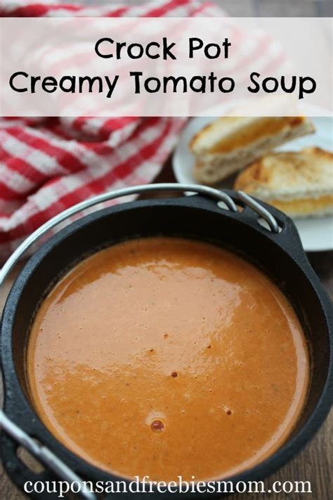 Crock Pot Creamy Tomato Soup Crock Pot Creamy Tomato Soup Recipes Creamy Tomato Soup Crock
