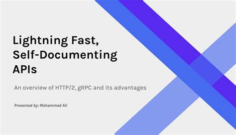 apidays helsinki 2019 grpc lightning fast self documenting apis with mohammed ali