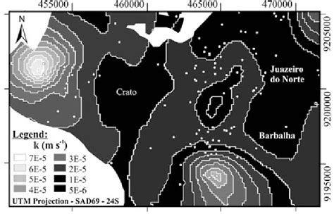 Saturated Hydraulic Conductivity K Estimated By Kriging With