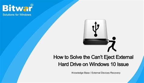 how to solve the can t eject external hard drive on windows 10 issue
