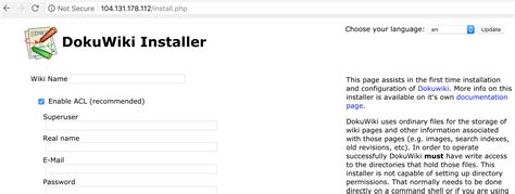 Create A Secure Personal Instance Of Dokuwiki On Digitalocean
