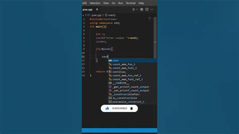 check whether number is even or odd with c interview problems coding shorts youtube