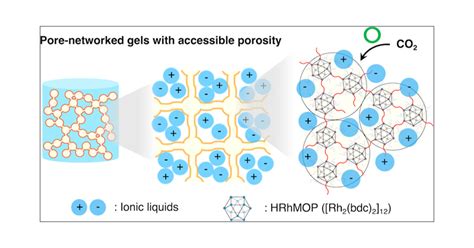 Pore Networked Gels Permanently Porous Ionic Liquid Gels With Linked