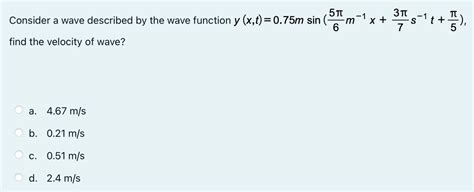 answered consider a wave described by the wave… bartleby