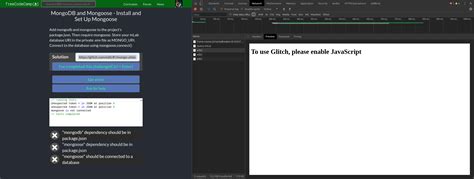 install and set up mongoose challenge not working javascript the freecodecamp forum