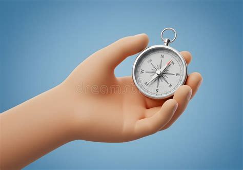 Hand Holding Compass Direction Navigation Travel Adventure Exploration Finding Way Guidance