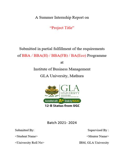 Sip Report Pdf Science
