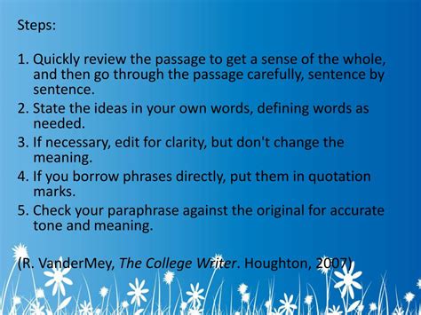 Ppt Paraphrase And Summarize Powerpoint Presentation Free Download