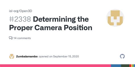 determining the proper camera position · issue 2338 · isl org open3d