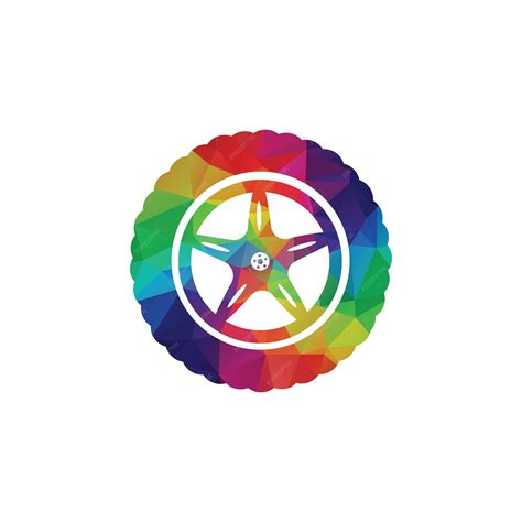 타이어 아이콘 또는 타이어 가게 벡터 로고 디자인 프리미엄 벡터