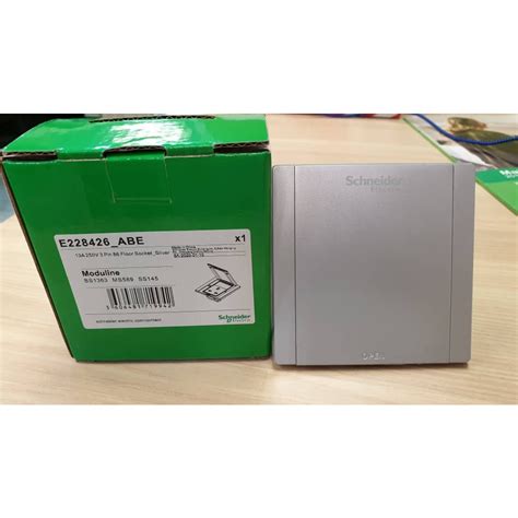 Schneider Electric Moduline Floor Socket 13a 250v Silver [e228426 Abe] Shopee Malaysia