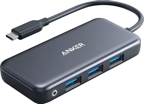 Customer Reviews Anker 5 In 1 USB Type C Hub Black A83220A1 Best Buy