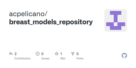 GitHub Acpelicano Breast Models Repository