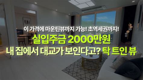 인천신축빌라 실입주금 2000만원 내 집에서 대교가 보인다고 탁 트인 뷰 Youtube
