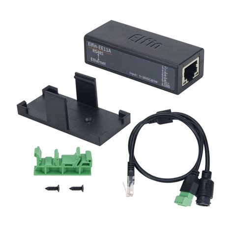HF7121A Serial Server RS485 To Ethernet Modbus Gateway To TCP With Ethernet Cable And Bracket